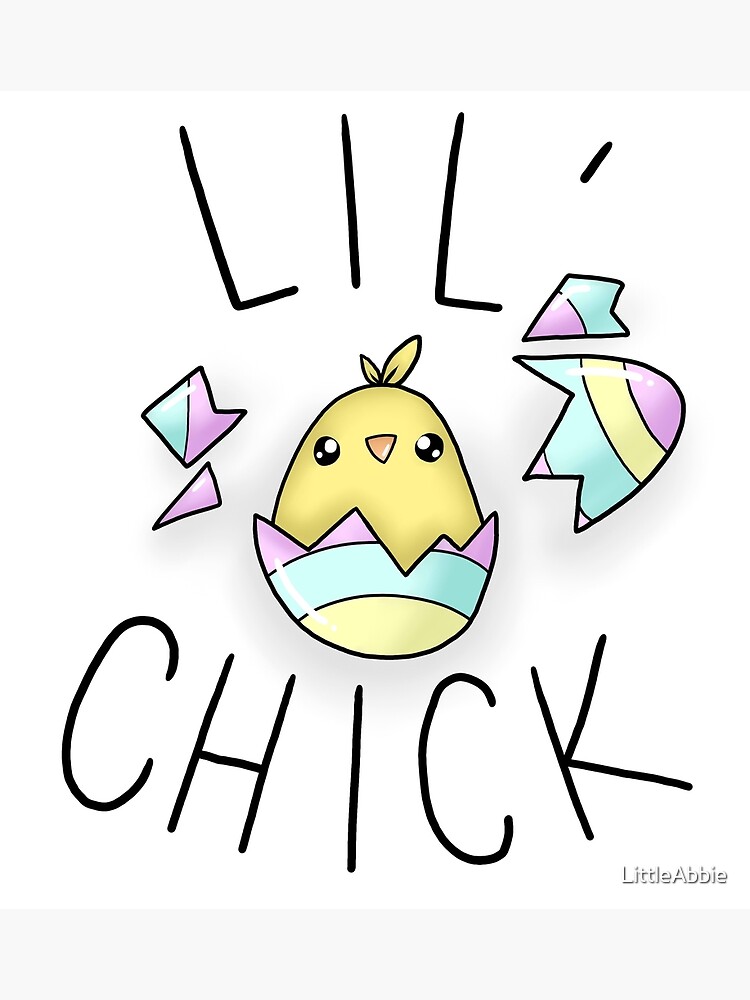 "Lil' Easter Chick" Poster for Sale by LittleAbbie | Redbubble