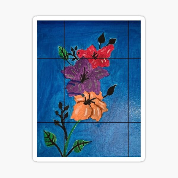 "Flower grid Power Grid! " Sticker for Sale by vbutcher14 | Redbubble