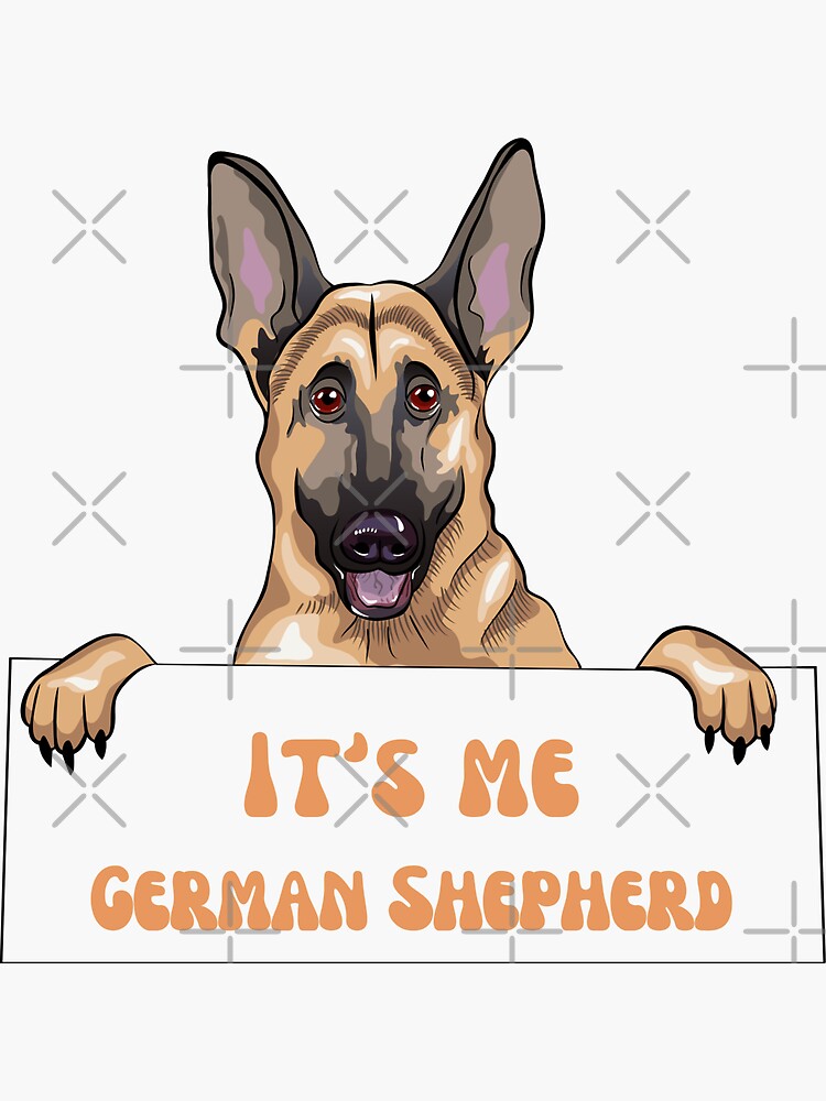 "German Shepherd - K9" Sticker by Artxotic | Redbubble