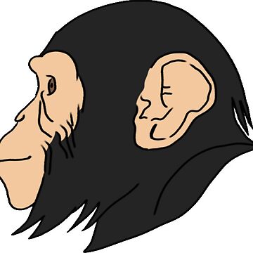 "Monkey Chad Wojak" Sticker for Sale by MrPoggersdorf | Redbubble