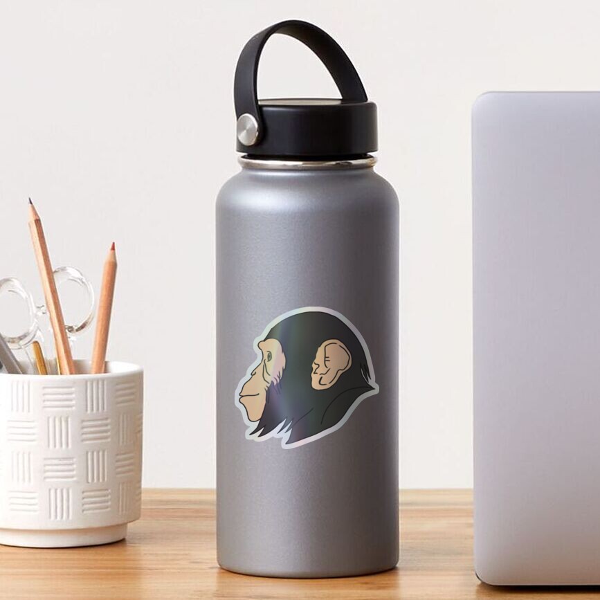 "Monkey Chad Wojak" Sticker for Sale by MrPoggersdorf | Redbubble