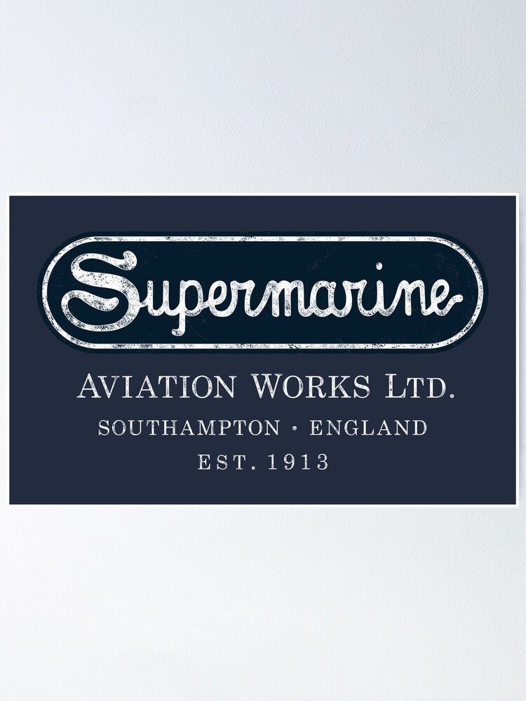 "Supermarine Aviation Logo" Poster for Sale by 909Apparel | Redbubble