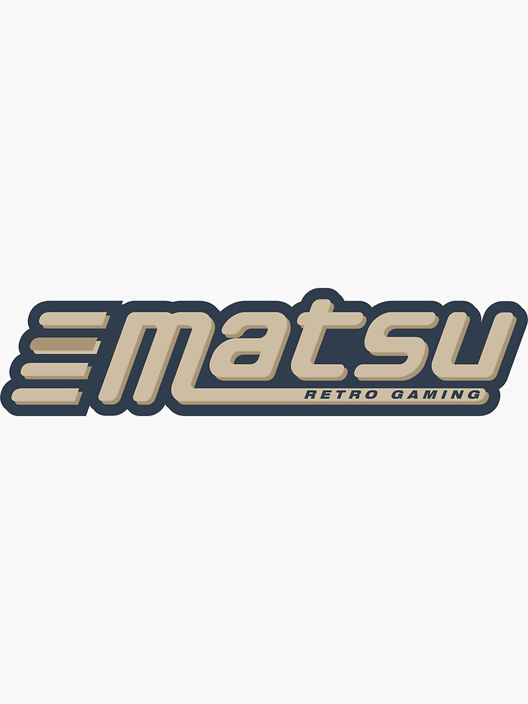 "Matsu Retro Gaming Logo" Sticker for Sale by uematsufreak | Redbubble