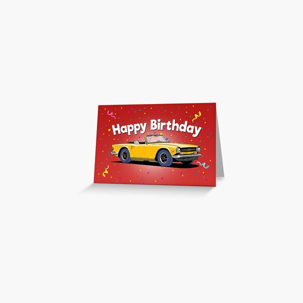 Clssic Car Birthday Greeting Cards for Sale | Redbubble