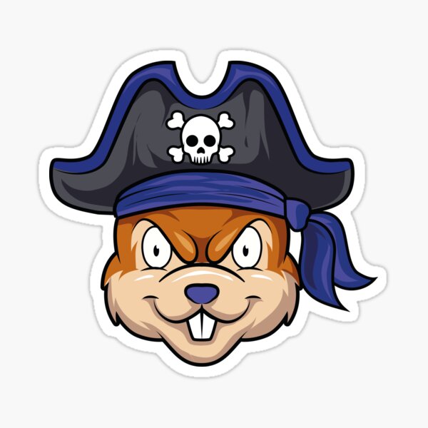 "pirate squirrel" Sticker by MAGMA98 | Redbubble