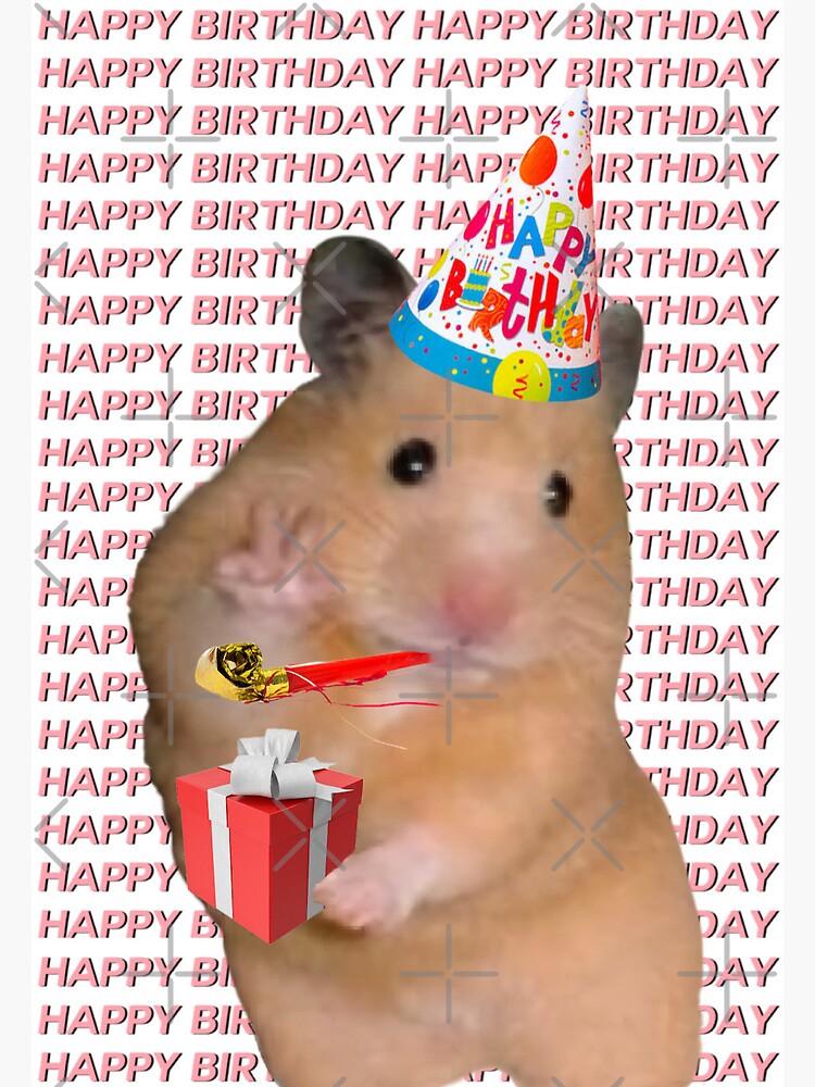 Hamster Birthday Memes Sad Hamster Meme | Funny Birthday Card