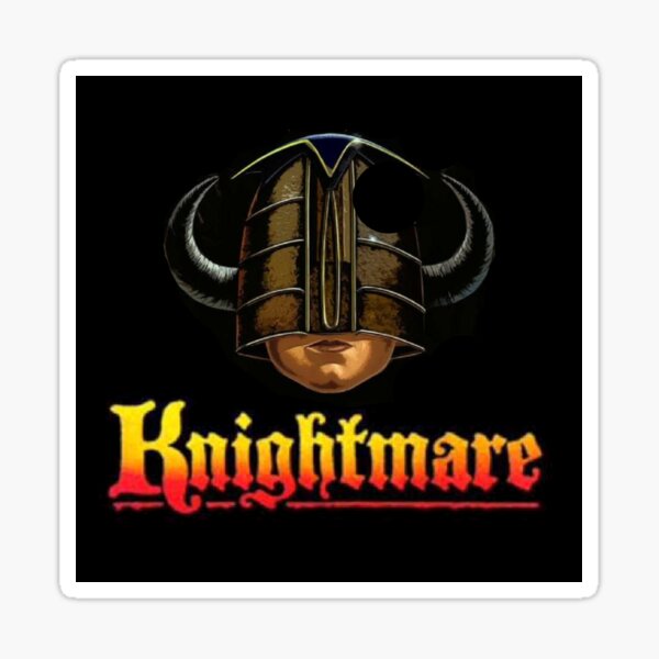 "Knightmare" Sticker by BigAvo | Redbubble