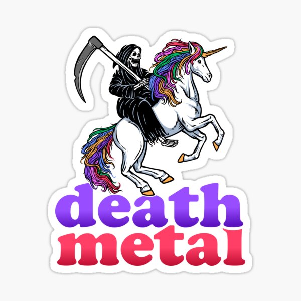 "Death Metal" Sticker by muskitt | Redbubble