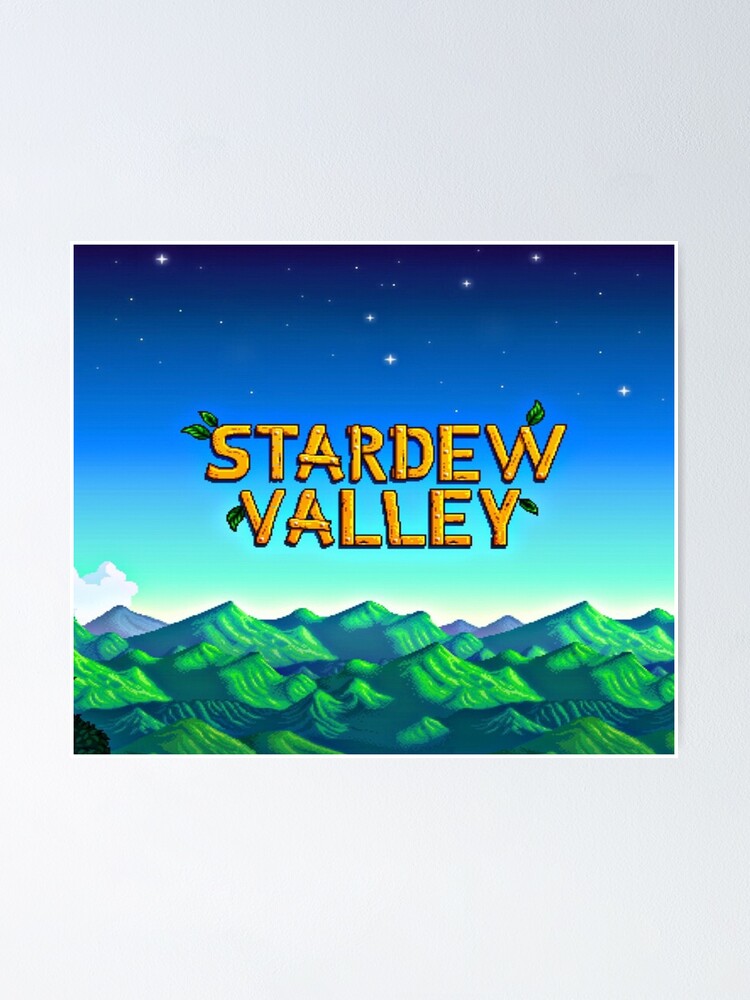 "Stardew valley title" Poster for Sale by Carinamay | Redbubble