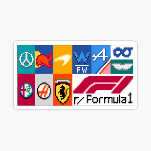 "Reddit R place Formula 1 " Sticker by PantoneCreatio9 | Redbubble