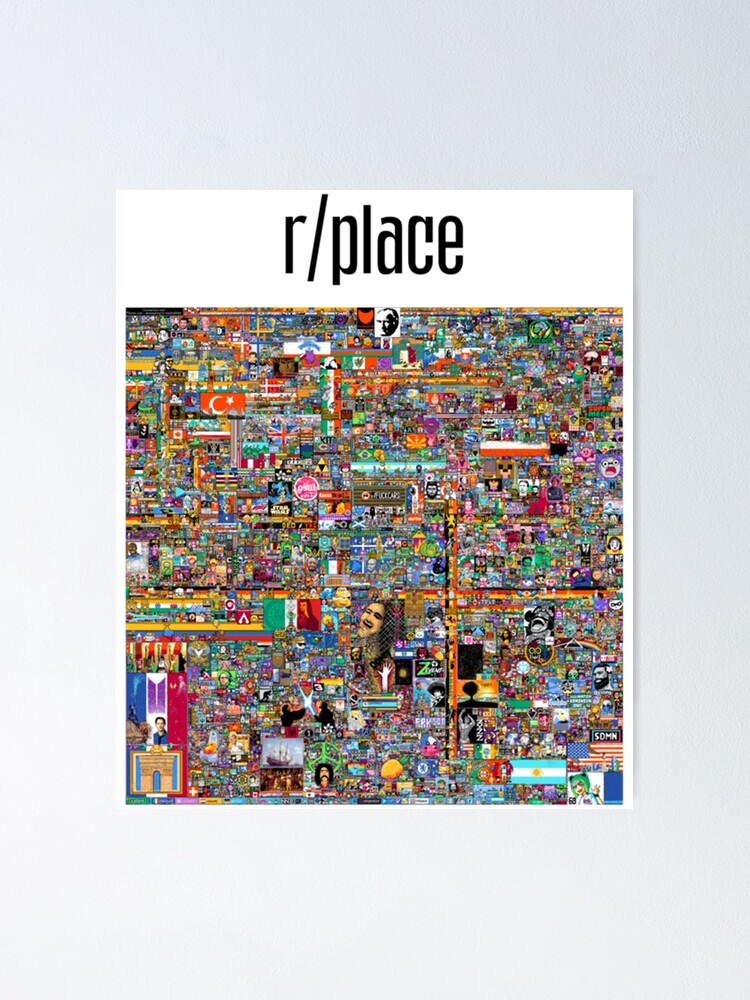"rplace Final 2022 " Poster by PantoneCreatio9 | Redbubble