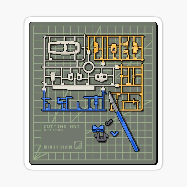 "Retro Plastic Model Building" Sticker by ChangHouse | Redbubble