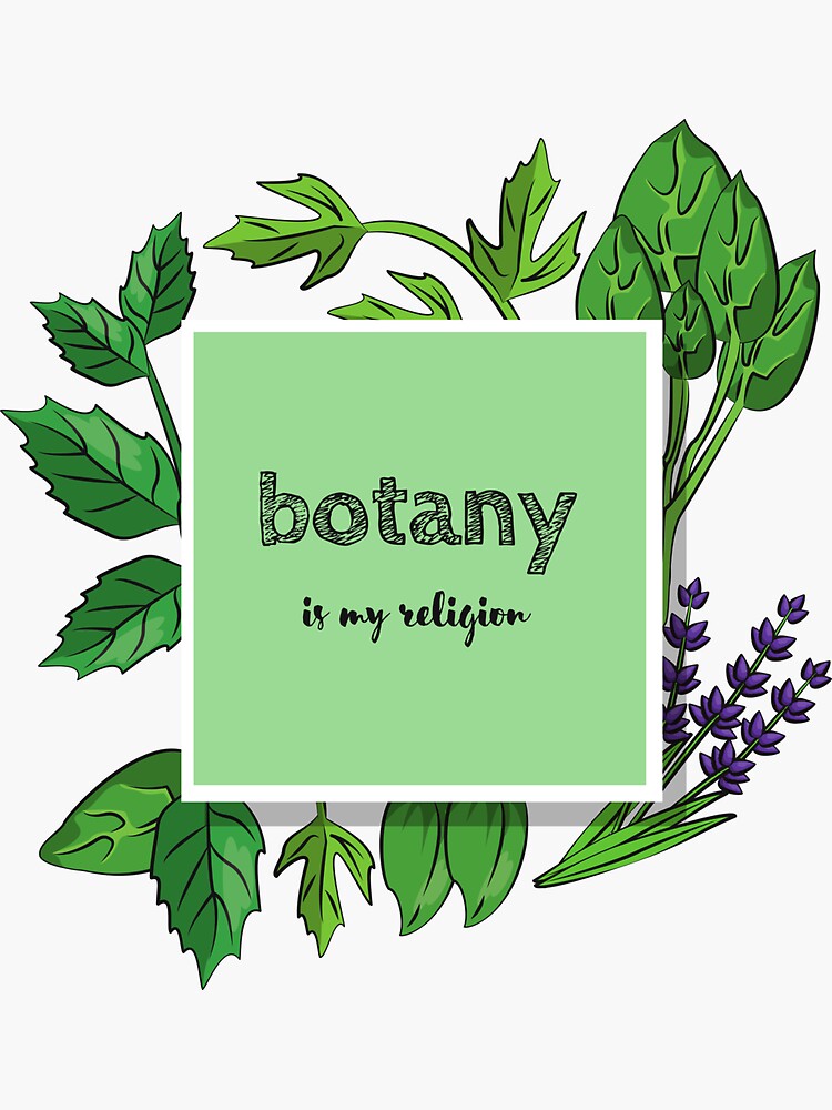 "Botany" Sticker by FedoraDesign | Redbubble