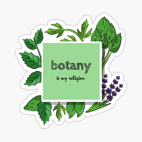 "Botany" Sticker by FedoraDesign | Redbubble