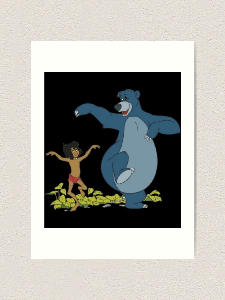 "Mowgli And Baloo Sticker" Art Print for Sale by costablack | Redbubble