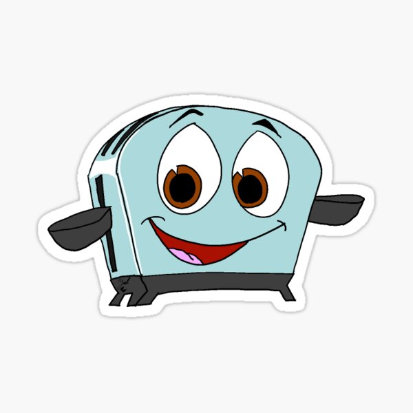 "Toaster" Sticker by YourFriendMicah | Redbubble