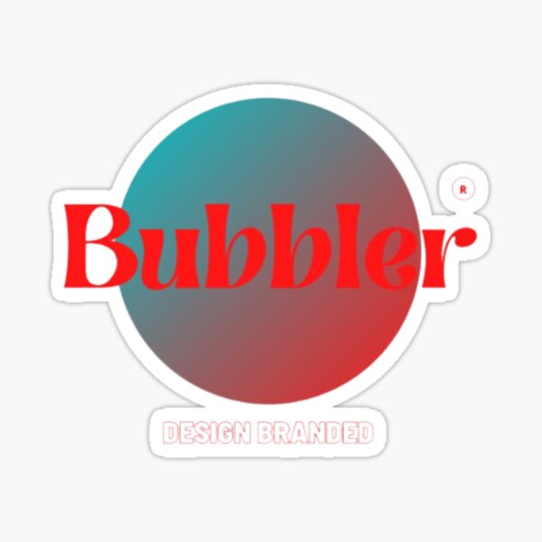 "Bubbler DESIGN BRANDED" Sticker by coconutpower | Redbubble