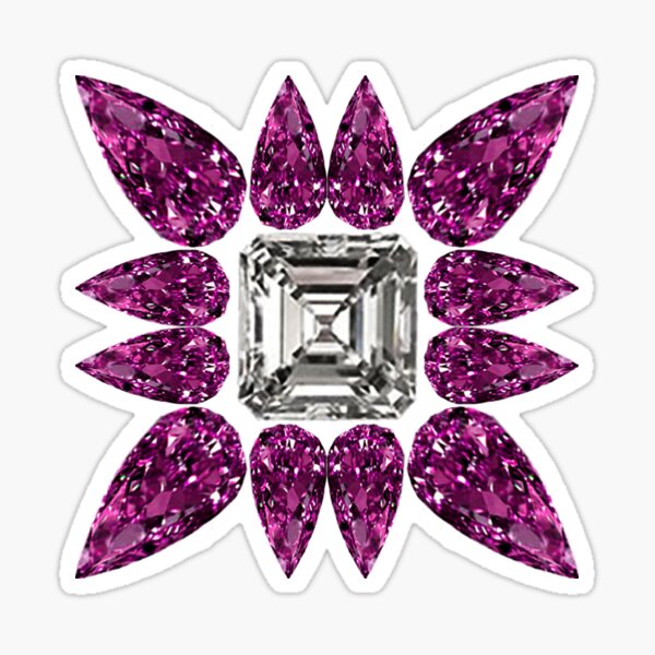 "Purple Diamond" Sticker for Sale by DigitalGemArt | Redbubble