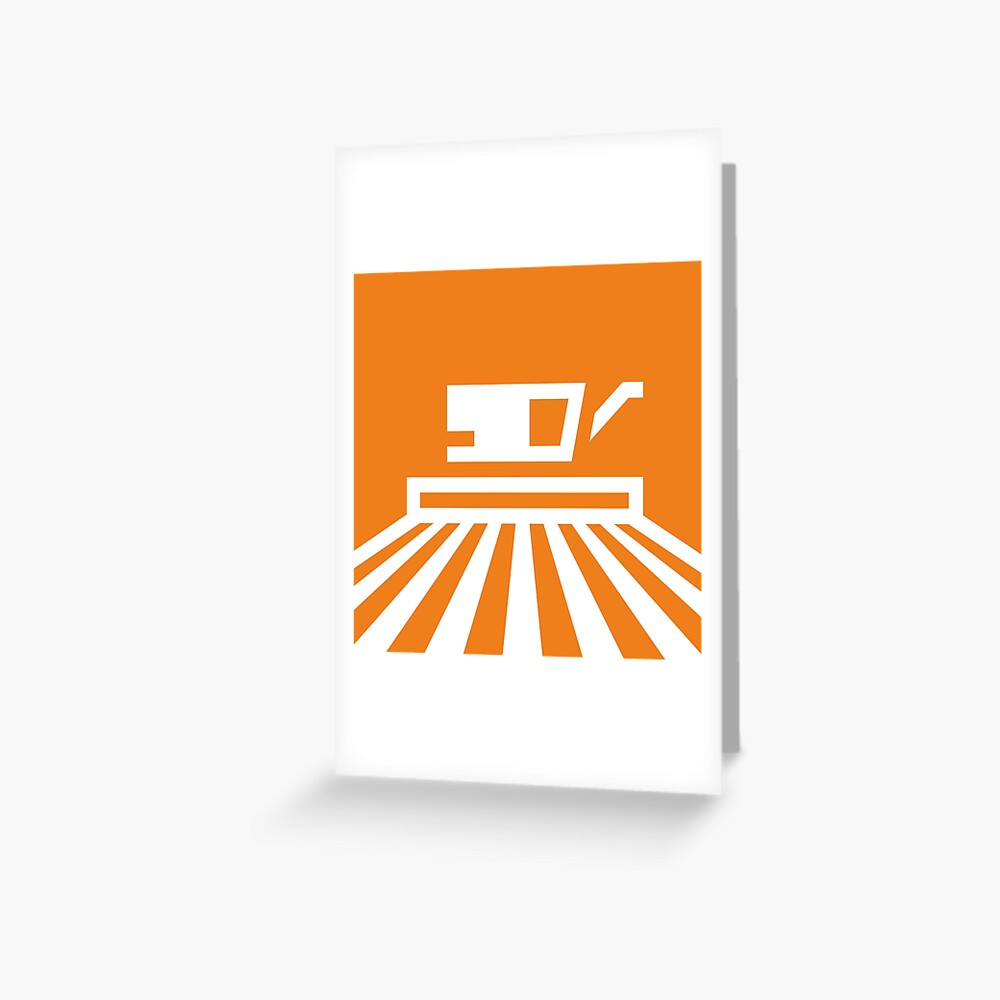 "combine harvester harvesting" Greeting Card by etraveler | Redbubble