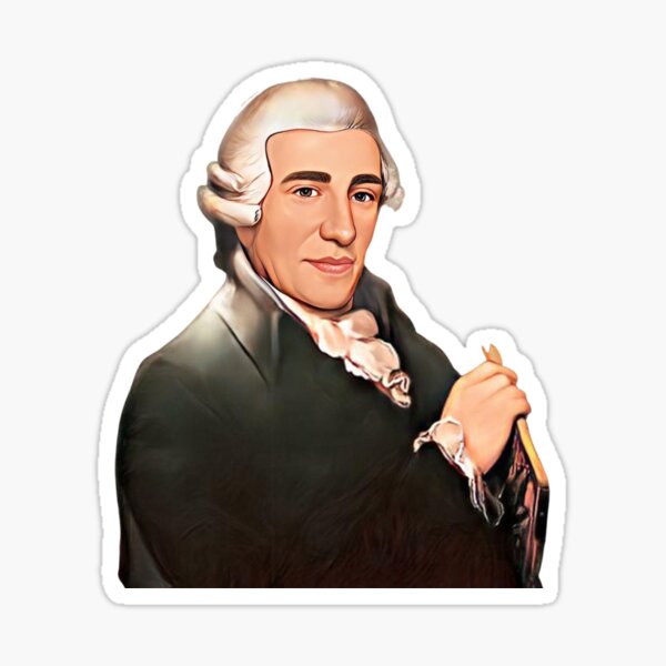 "Father of the Symphony - Joseph Haydn" Sticker for Sale by ...