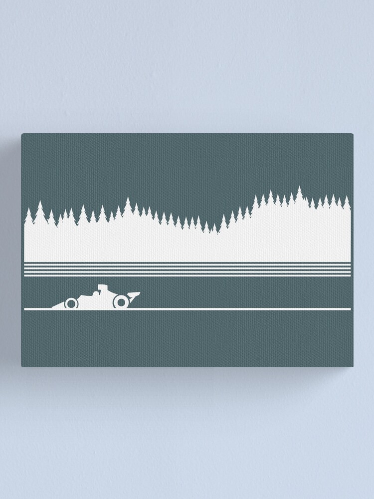 "Retro F1 Landscape Design" Canvas Print for Sale by davidspeed | Redbubble