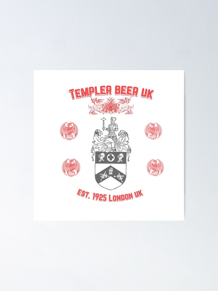 "Knights Templer Beer London UK 1925 Est. Crest Coate of Arms 1966 ...