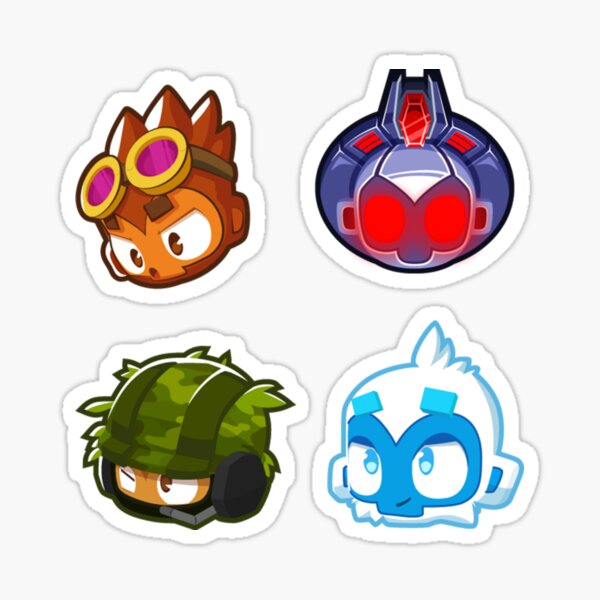 "Monkey Bloons Td 6" Sticker by rajiinom | Redbubble