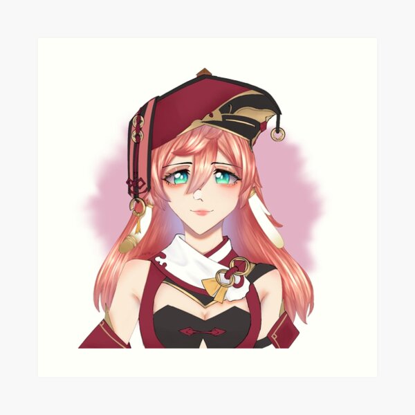 "Anime yanfei Genshin Impact" Art Print by sz66anime | Redbubble