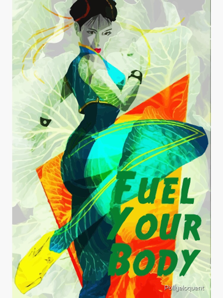 "Fuel Your Body" Sticker by Pollyeloquent | Redbubble