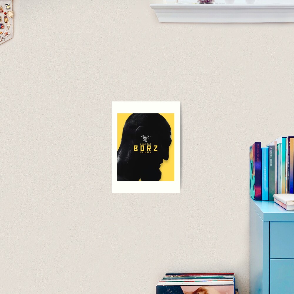 "Khamzat Chimaev BORZ - Chechen wolf " Art Print for Sale by ...