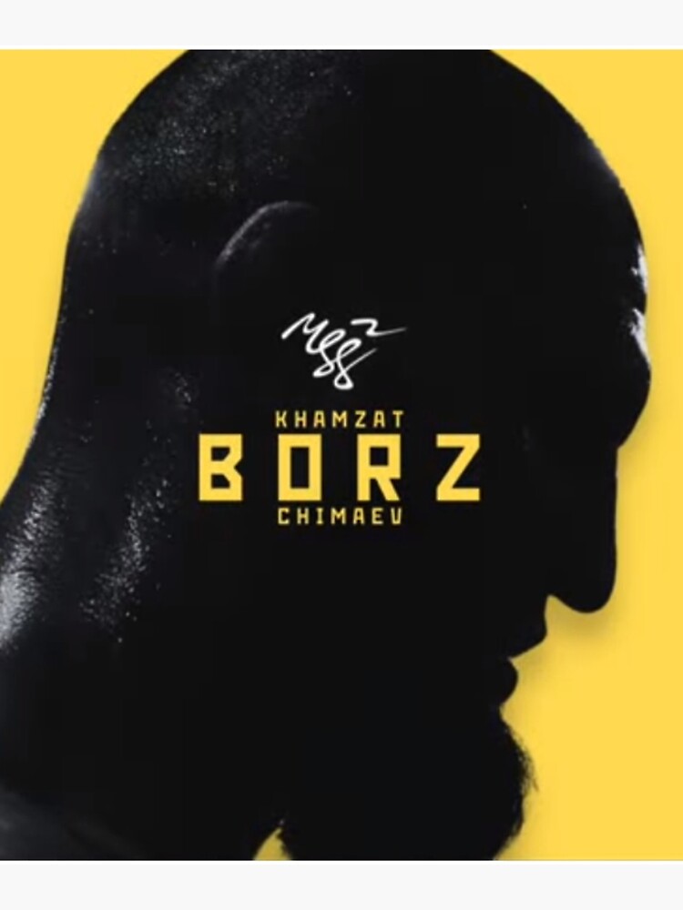 "Khamzat Chimaev BORZ - Chechen wolf " Art Print for Sale by ...