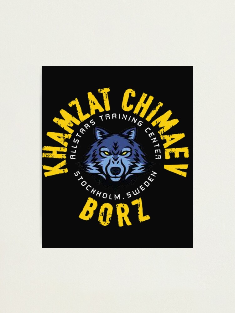 "Khamzat Chimaev BORZ - Chechen wolf " Photographic Print for Sale by ...