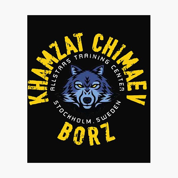 "Khamzat Chimaev BORZ - Chechen wolf " Photographic Print for Sale by ...