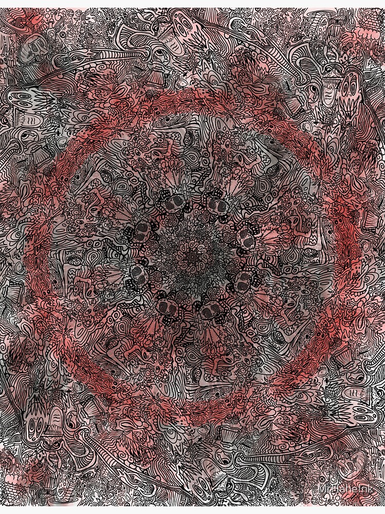 "Mental Mandala ( Damu )" Sticker by MrHaheInk | Redbubble