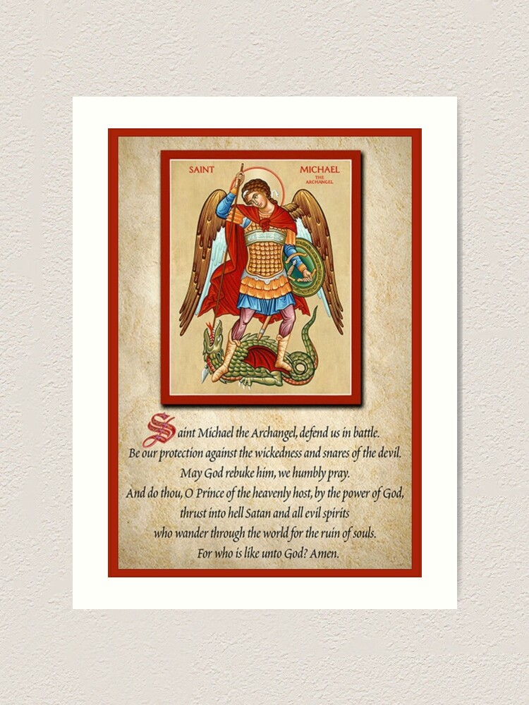 "Saint Michael St Michael the Archangel" Art Print for Sale by ADMG ...