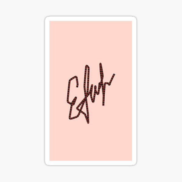 "Autograph." Sticker by HefidZet | Redbubble