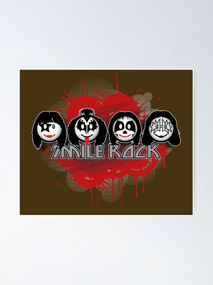 "Smile Rock - Smiley Band" Poster for Sale by hard-wear | Redbubble