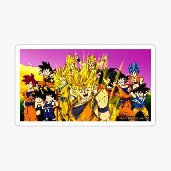 "Dragon ball z" Sticker by BrizzyArt | Redbubble