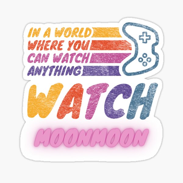 "Watch Moonmoon twitch streamer youtuber" Sticker by SRanabhat | Redbubble