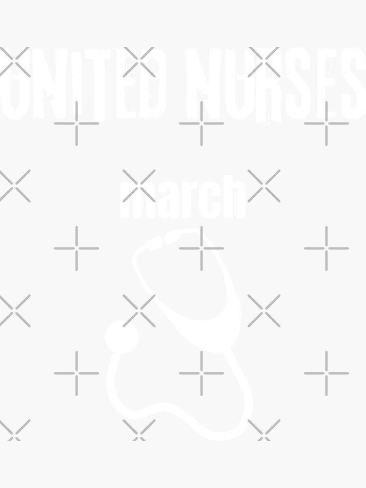 "Million nurse march 2022" Sticker by World-Arty | Redbubble