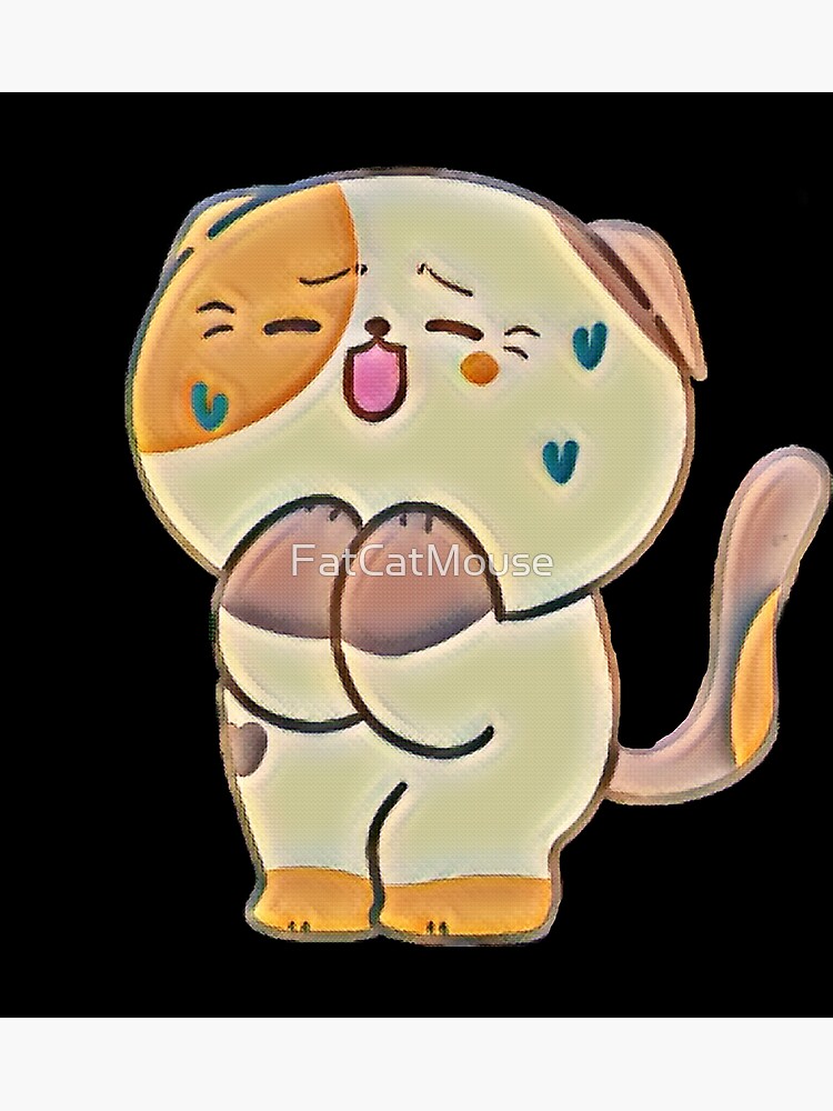 "Sad Anime Kitty, Crying Cat, Calico Cats" Poster by FatCatMouse ...