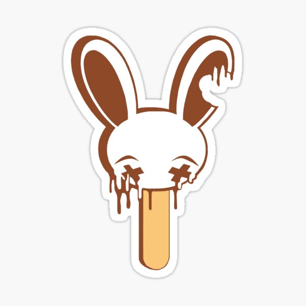 "Runny Bunny Pop" Sticker for Sale by KaspirJones | Redbubble