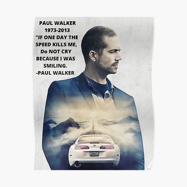 "Paul Walker" Poster for Sale by Mitesh21 | Redbubble