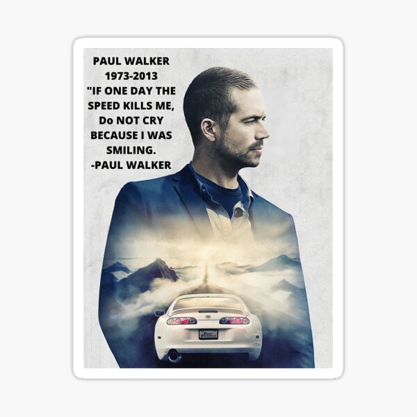 "Paul Walker" Sticker by Mitesh21 | Redbubble