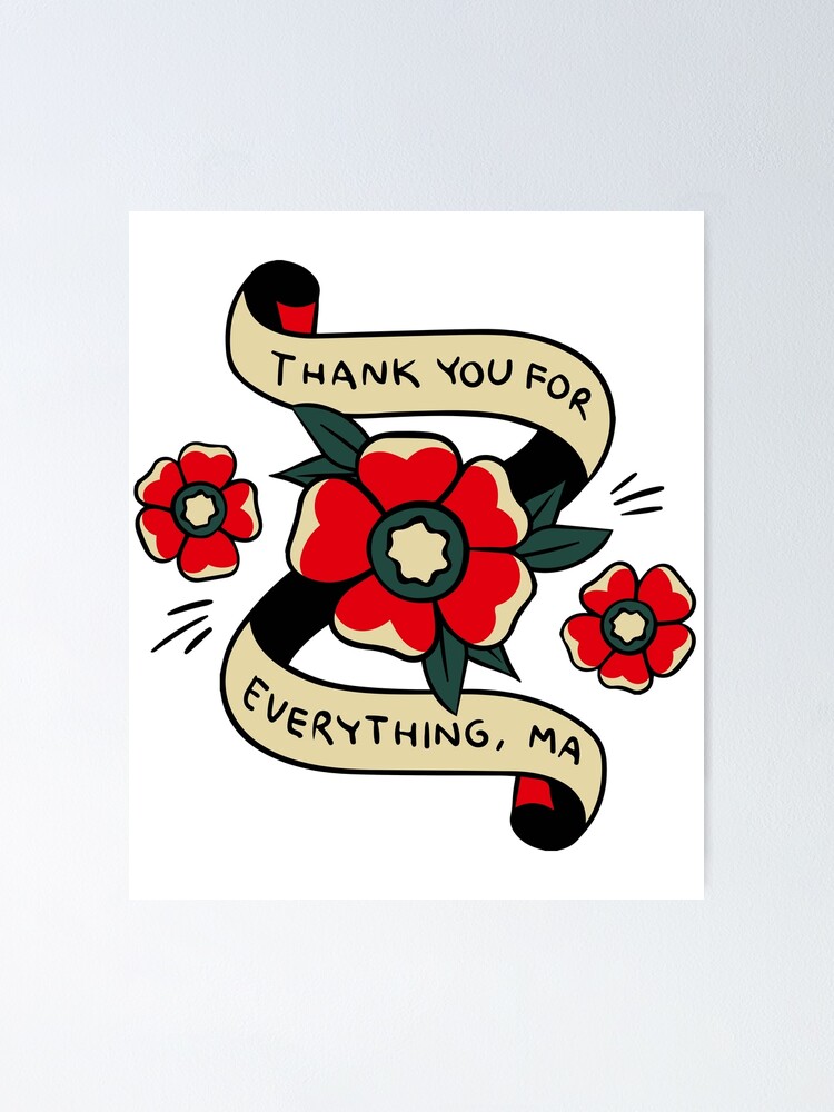 "Thank you for every thing mam" Poster for Sale by Sunrise-Art | Redbubble