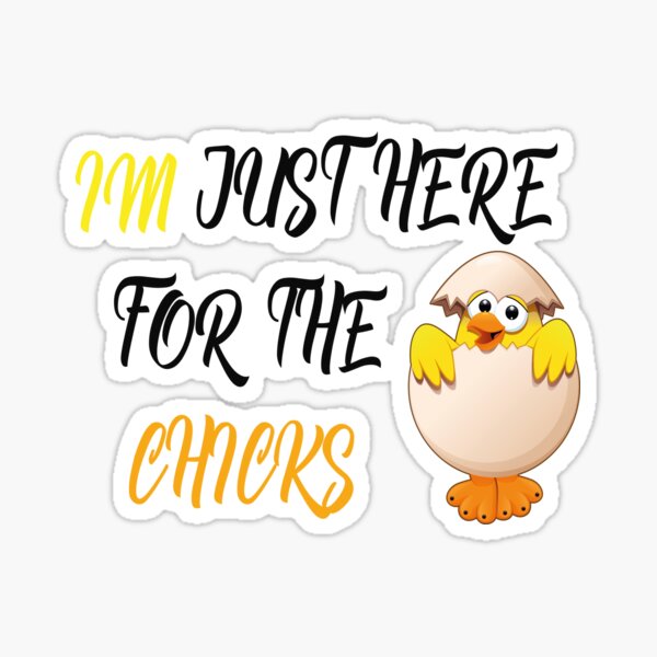 "Boys Easter, im just here for the chicks" Sticker for Sale by Rachamed | Redbubble