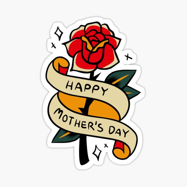 Happy Mothers Day Sticker By Sunrise Art Redbubble