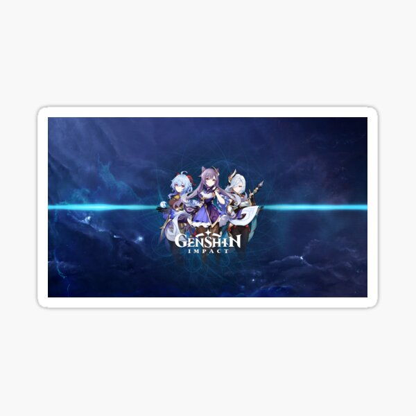 "Genshin Impact Team Blue V1" Sticker for Sale by genshinwaifus | Redbubble
