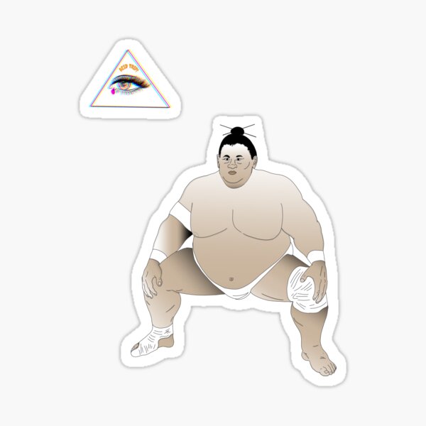 "sumo wrestler" Sticker by SkepticArt | Redbubble