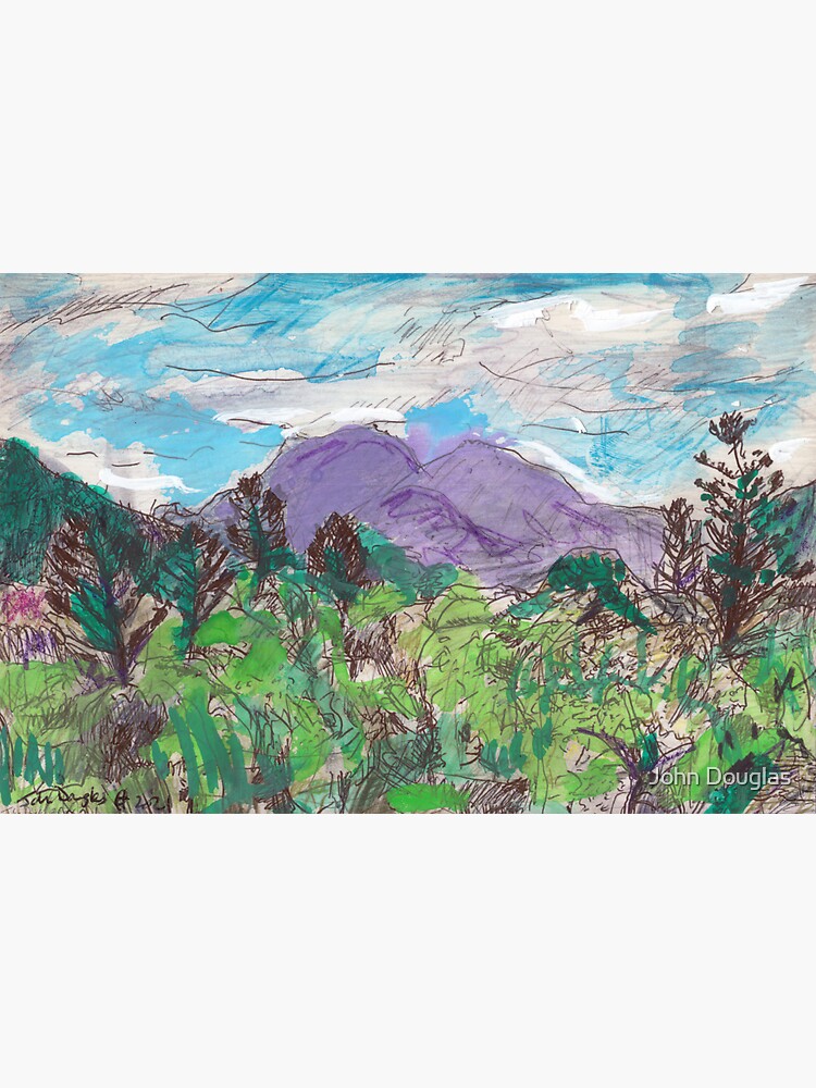 "Mount Warning" Sticker by JohnDouglas | Redbubble